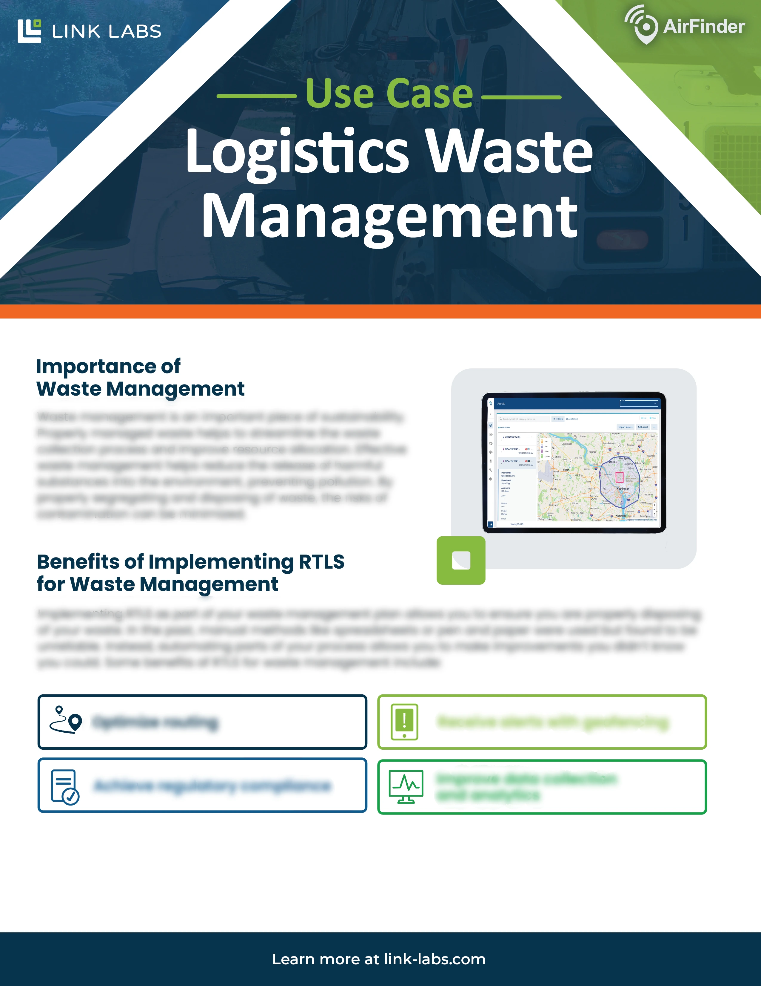 Logistics Waste Management Use Case Brief | Link Labs